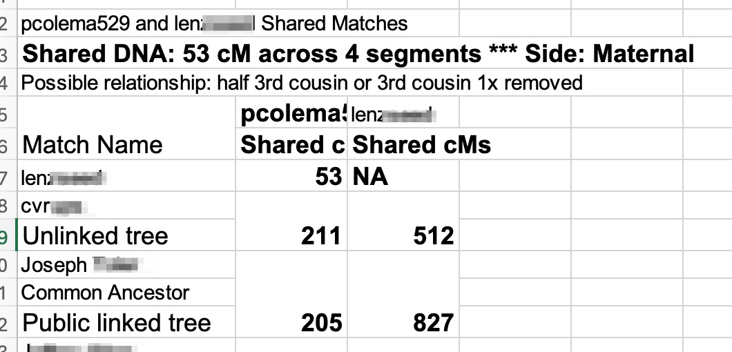 Ancestry Pro Tools Shared DNA – Patricia Coleman Genealogy LLC